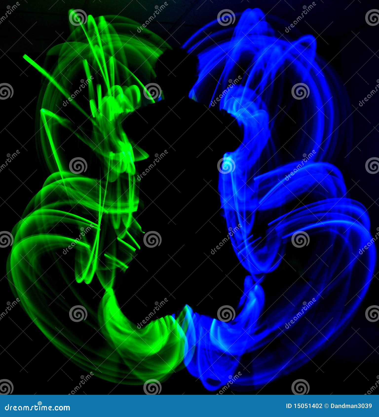 Glow Man stock photo. Image of outline, glowstick, exposure - 15051402