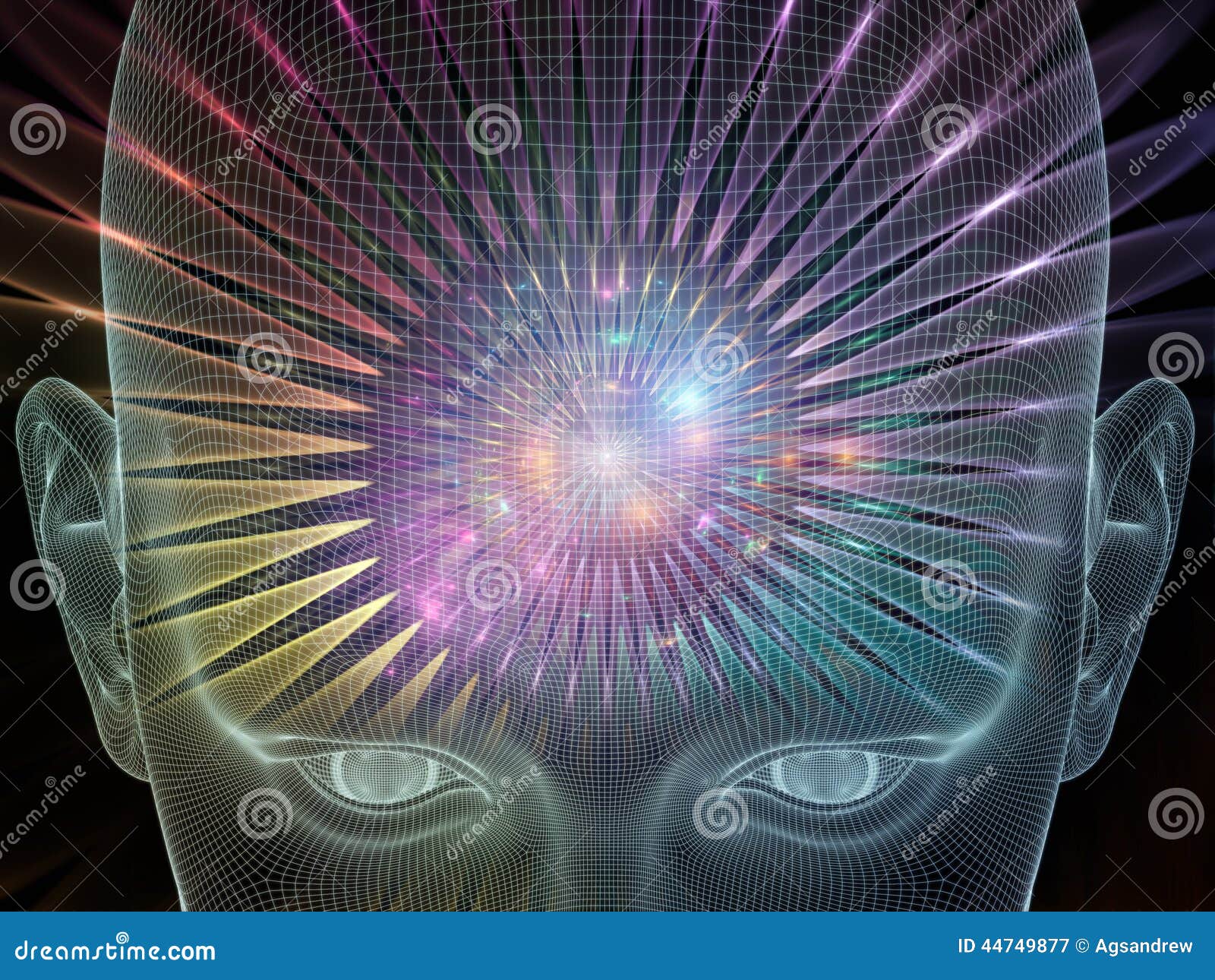 Glow of the mind stock illustration. Illustration of idea - 44749877