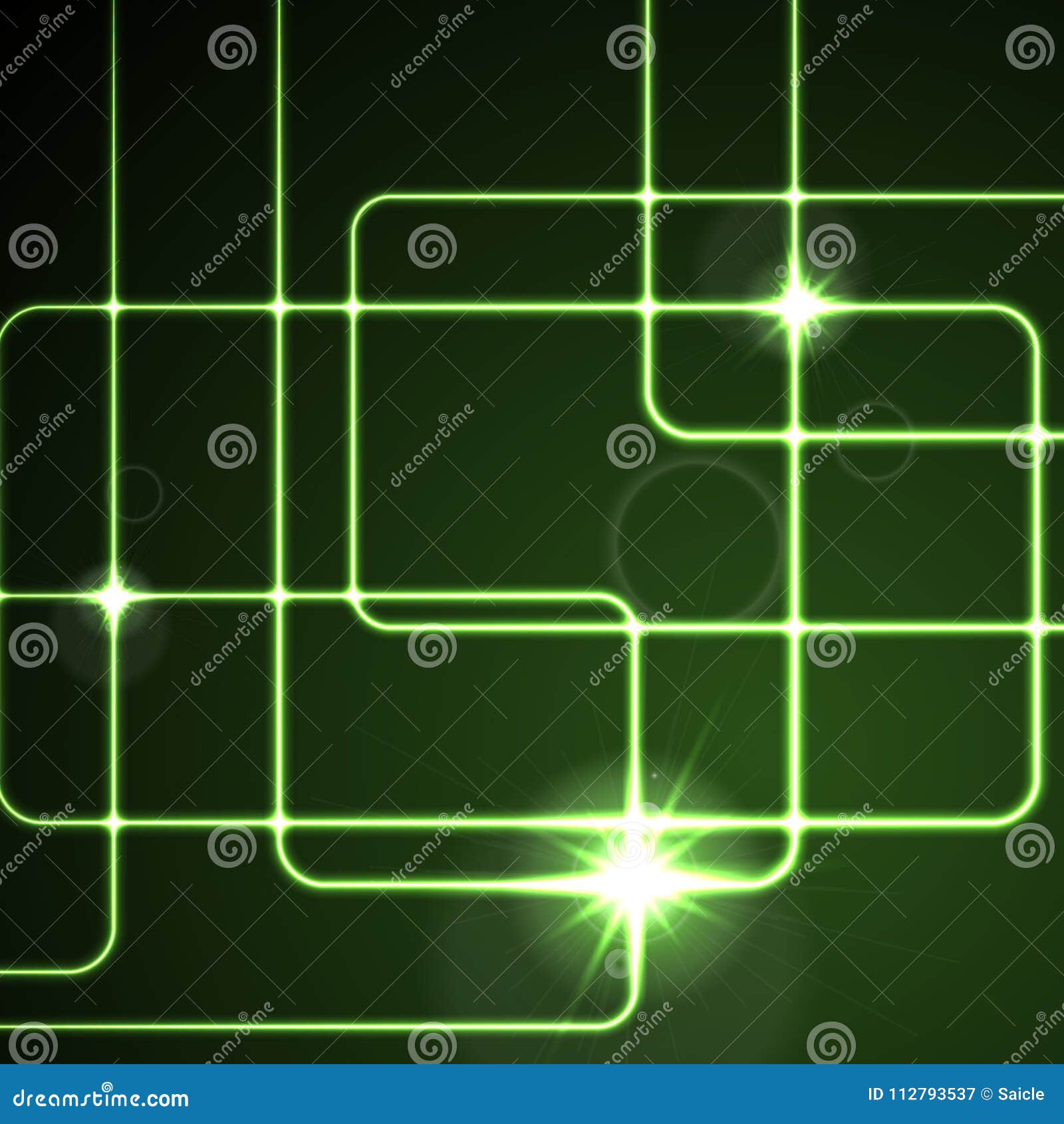 Glow Neon Green Lines Abstract Background Stock Vector - Illustration ...