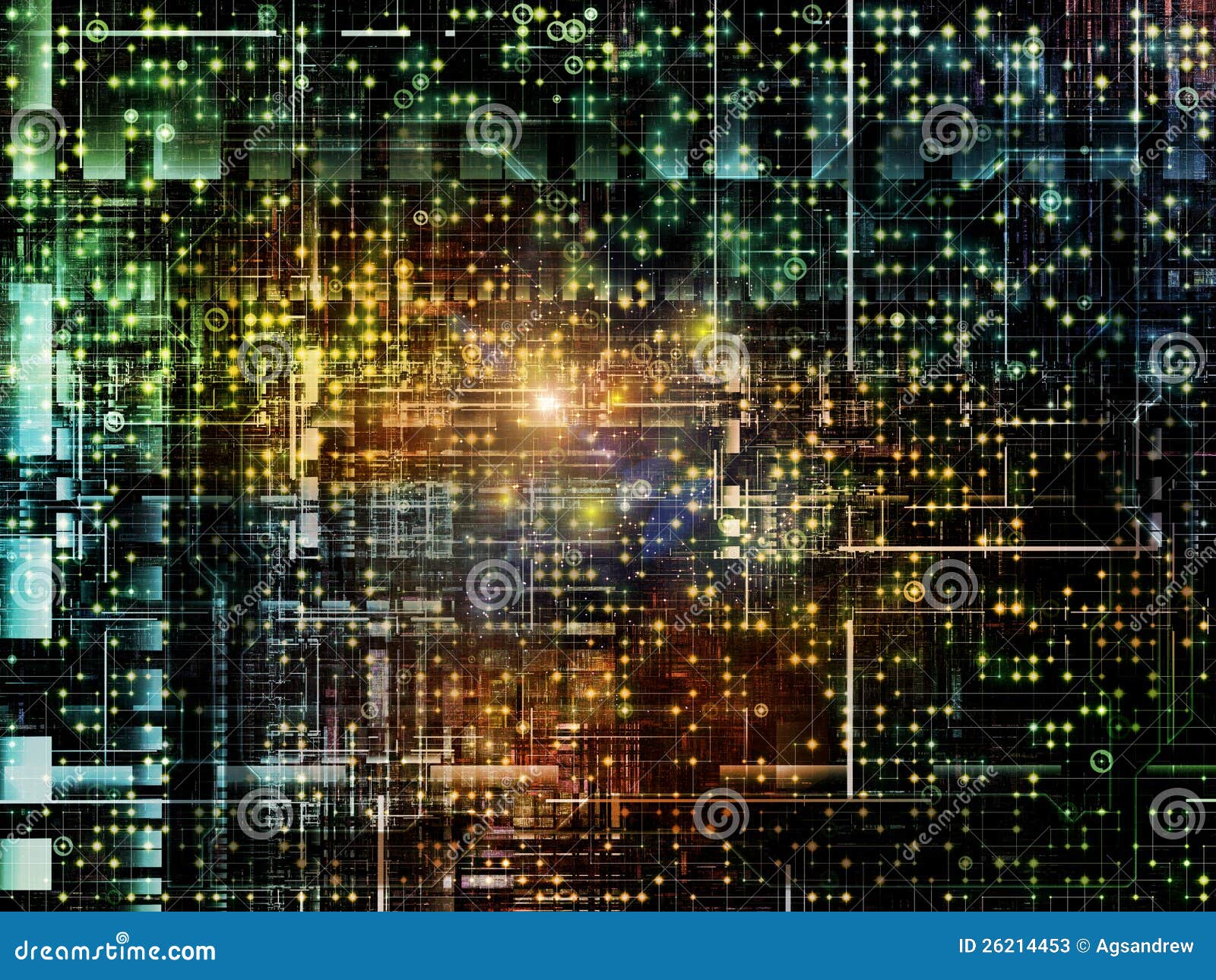 Glow of Network stock image. Image of information, geometry - 26214453