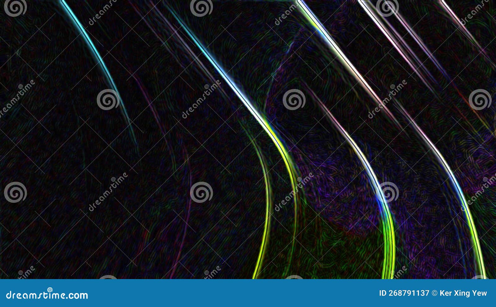 Glow Outline Gradient in Dark Abstract Background Stock Illustration ...
