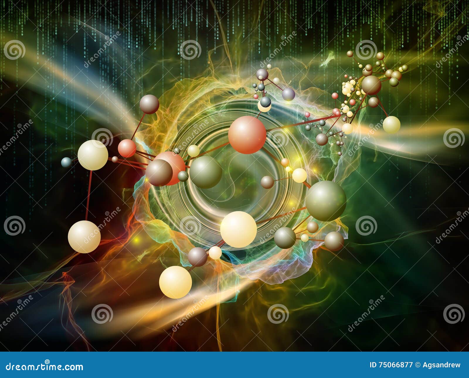 Glow of Particles stock illustration. Illustration of burst - 75066877