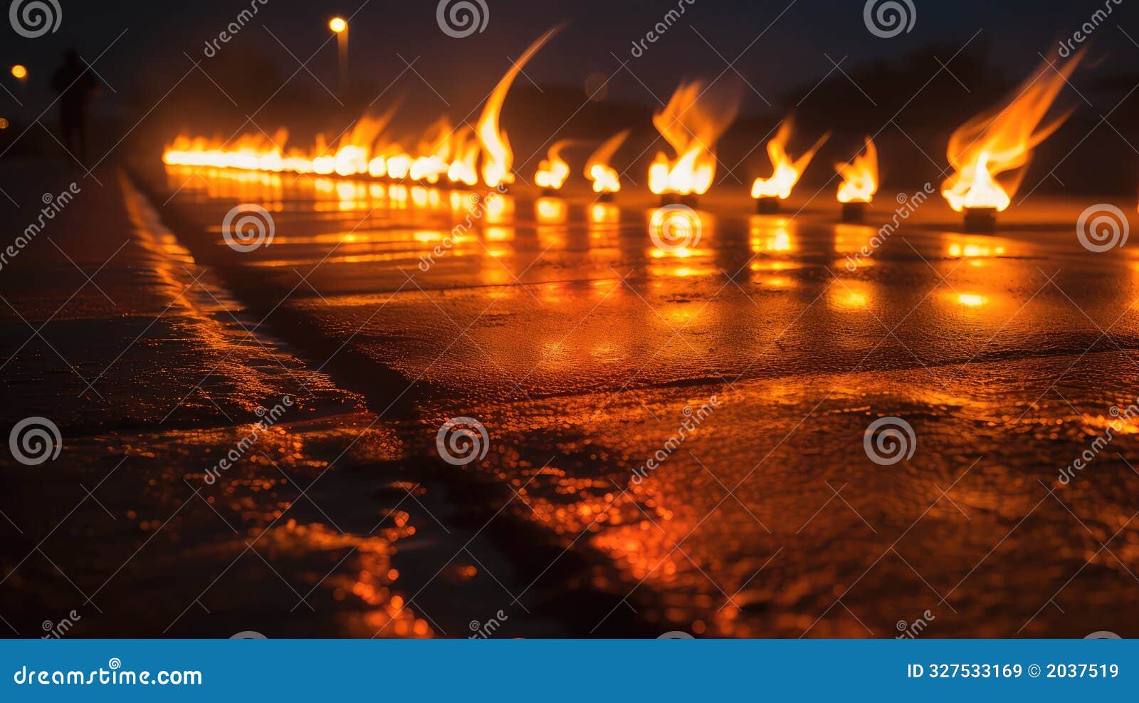 Glow road flare stock illustration. Illustration of night - 327533169