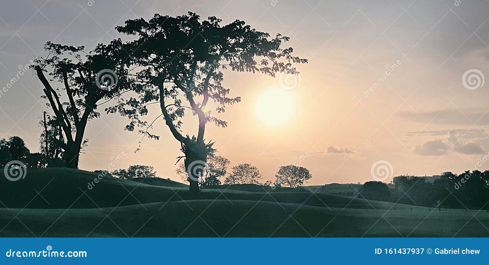 Glow of the setting sun stock image. Image of glow, evening - 161437937