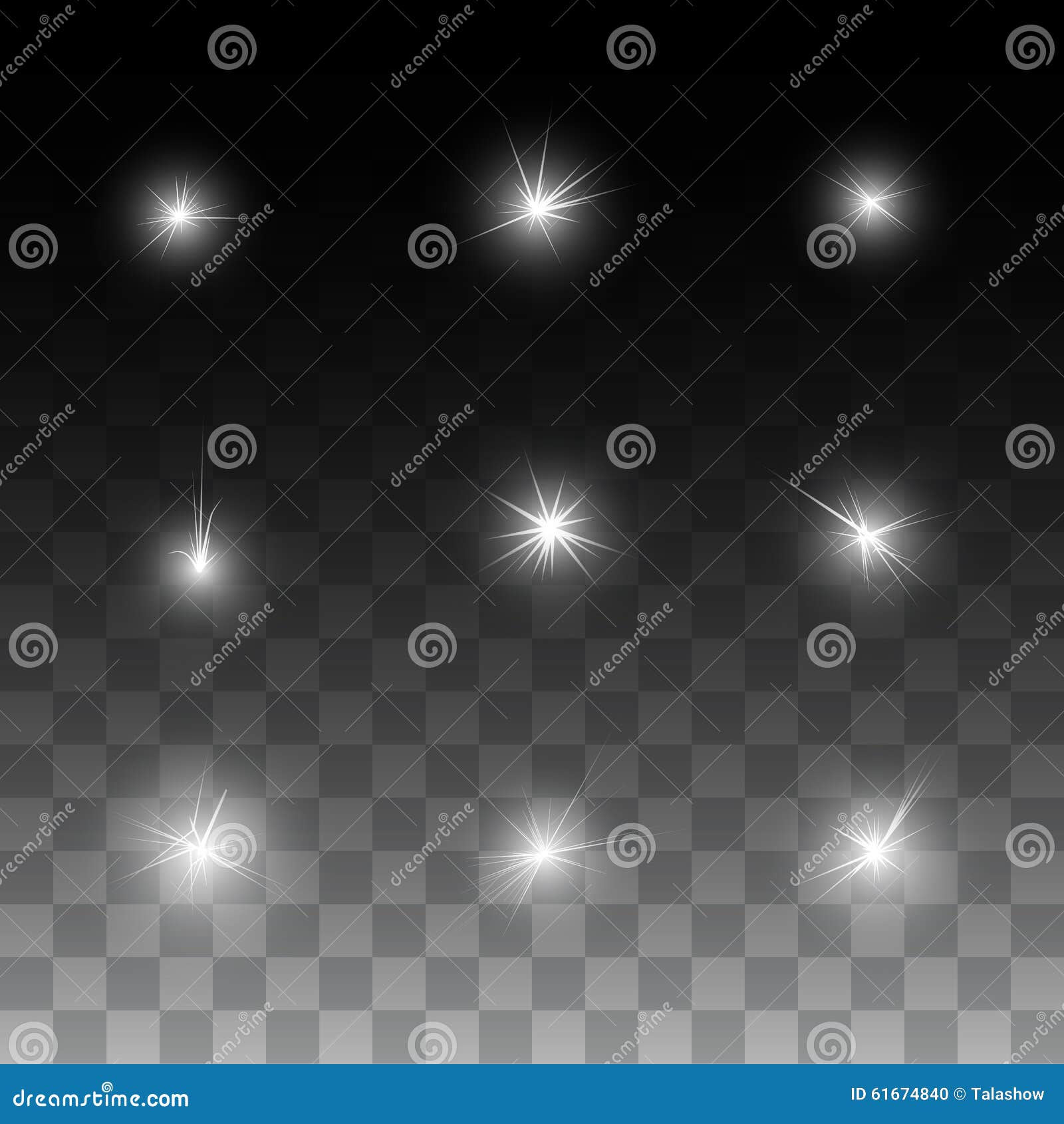 Glow shine stars stock vector. Illustration of beam, explosion - 61674840