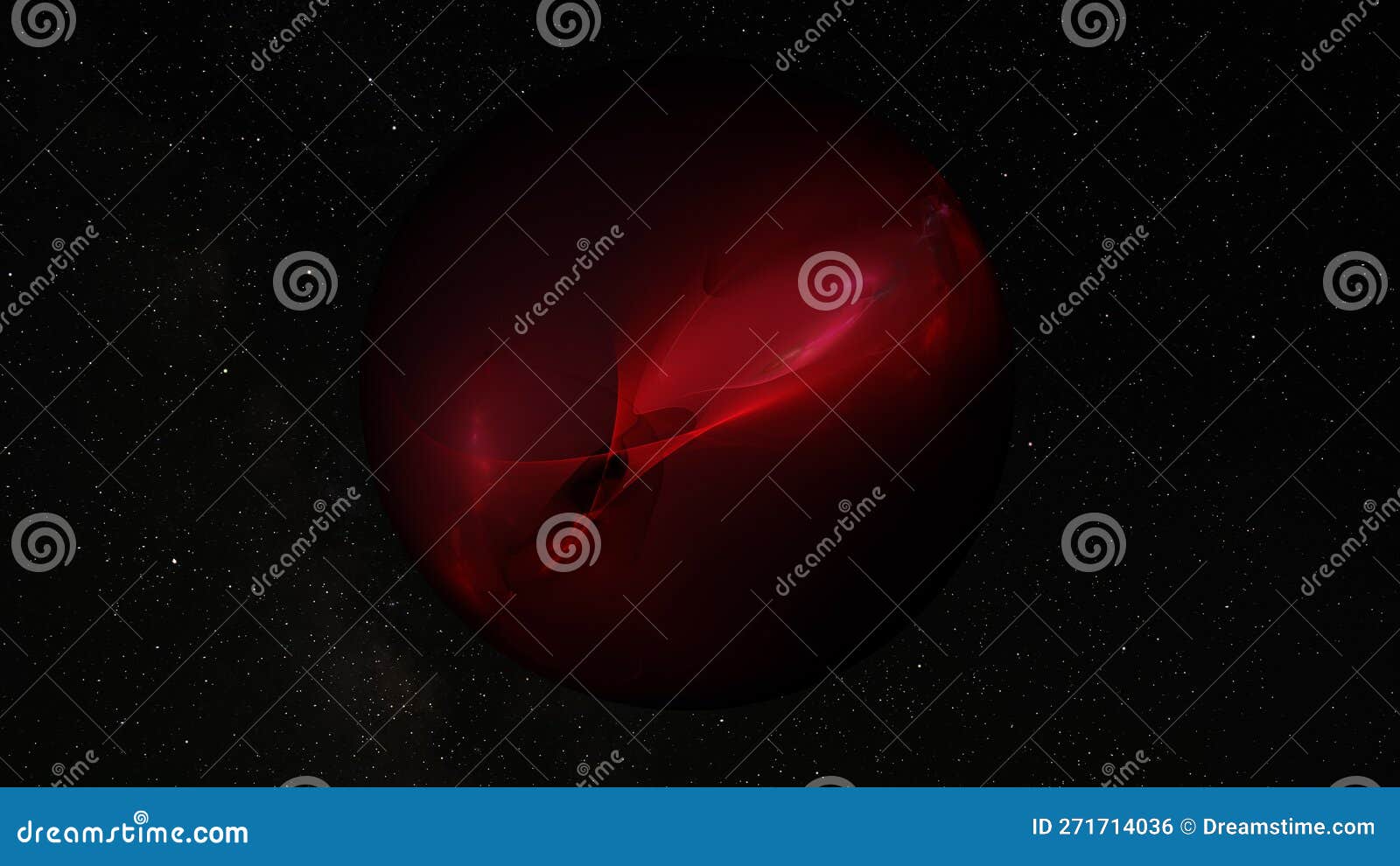 Glow Sphere Planet Structure in Space Stock Illustration - Illustration ...