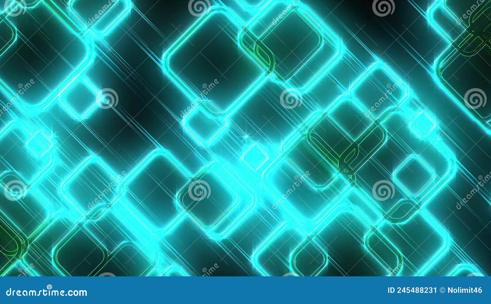 Glow squares and lines stock illustration. Illustration of geometric ...