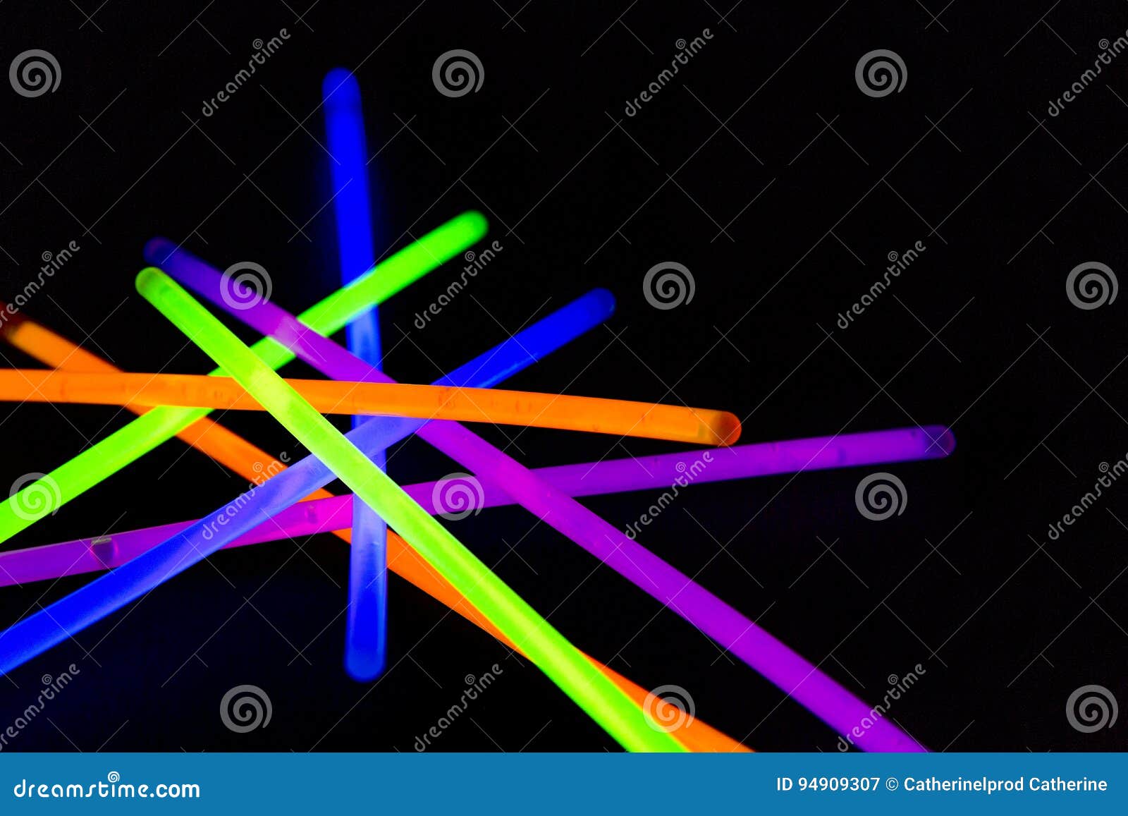 Glow Sticks Fluorescent Lights Stock Image - Image of abstract ...