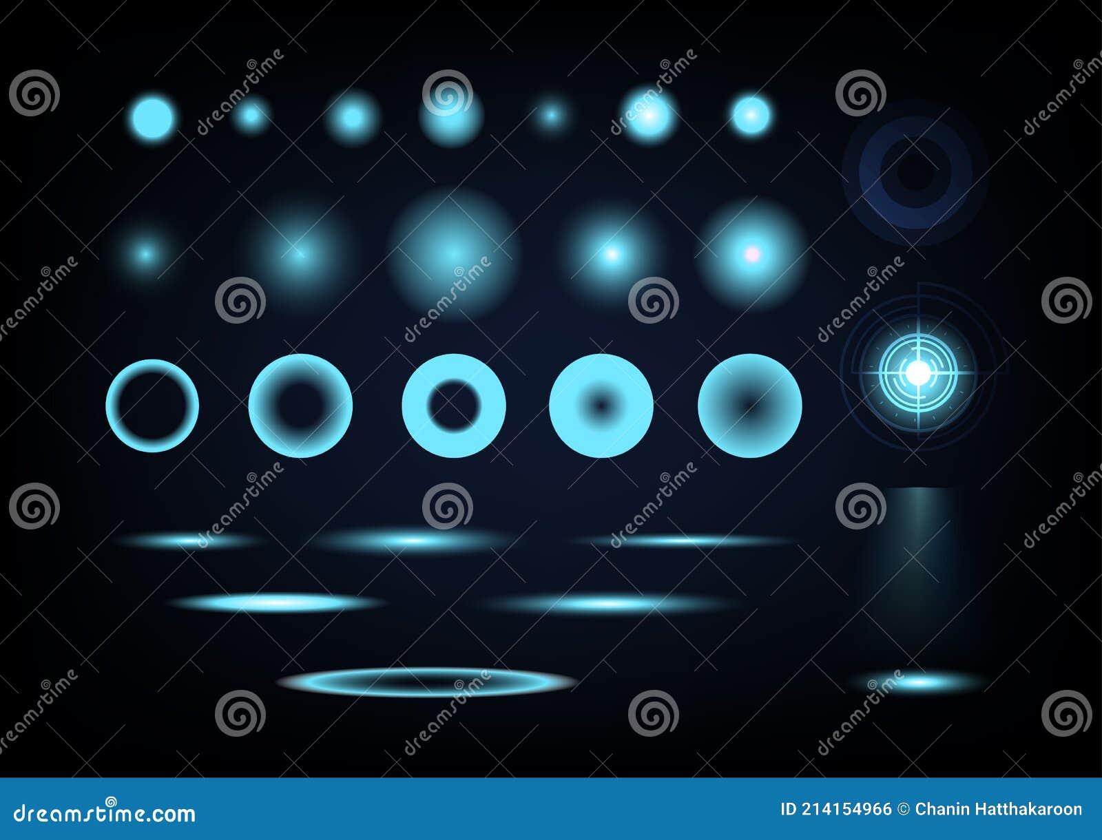 Glow Technology, Neon Gradient Collection Vector Illustration Stock ...