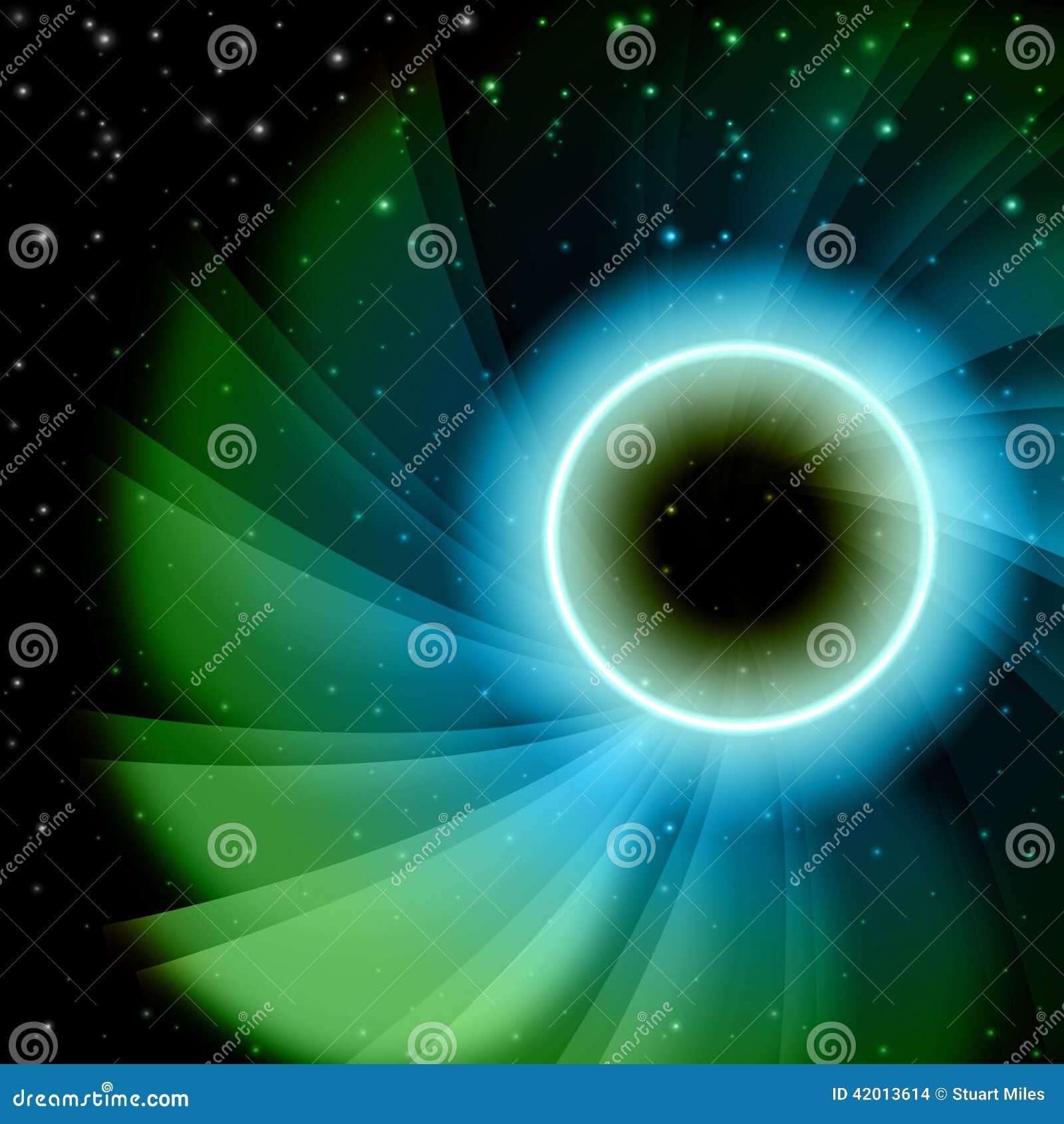 Glow Twirl Means Outer Space and Blazing Stock Illustration ...