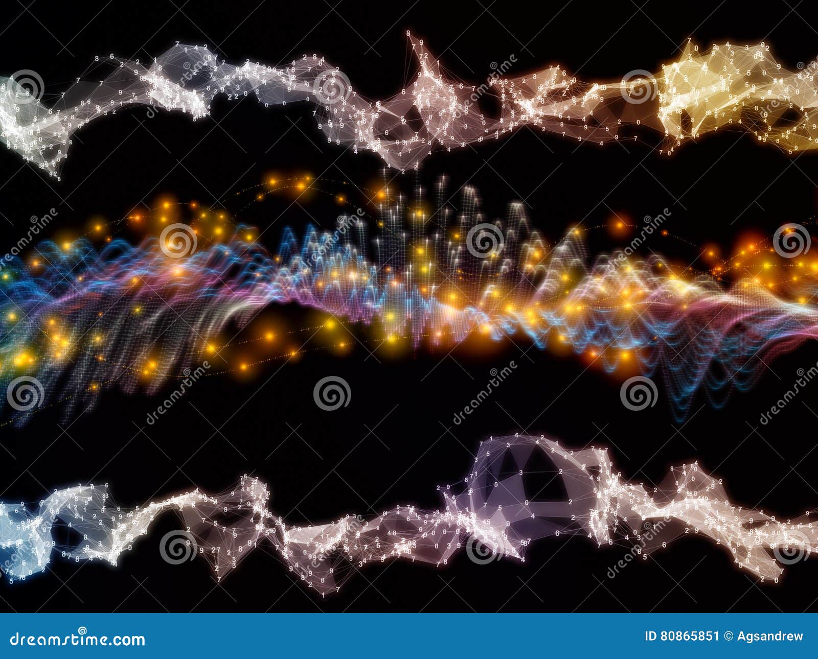 Glow of Wave stock image. Image of computation, data - 80865851