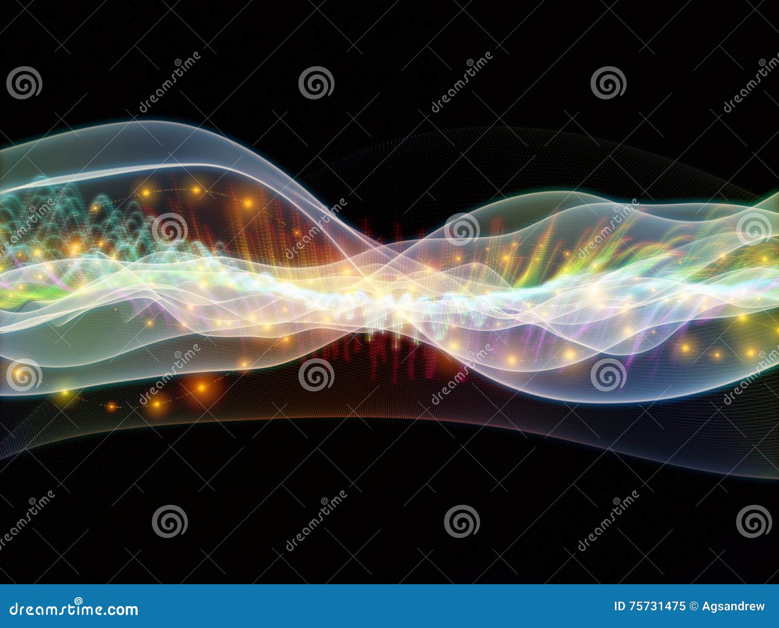 Glow of Wave stock illustration. Illustration of wave - 75731475