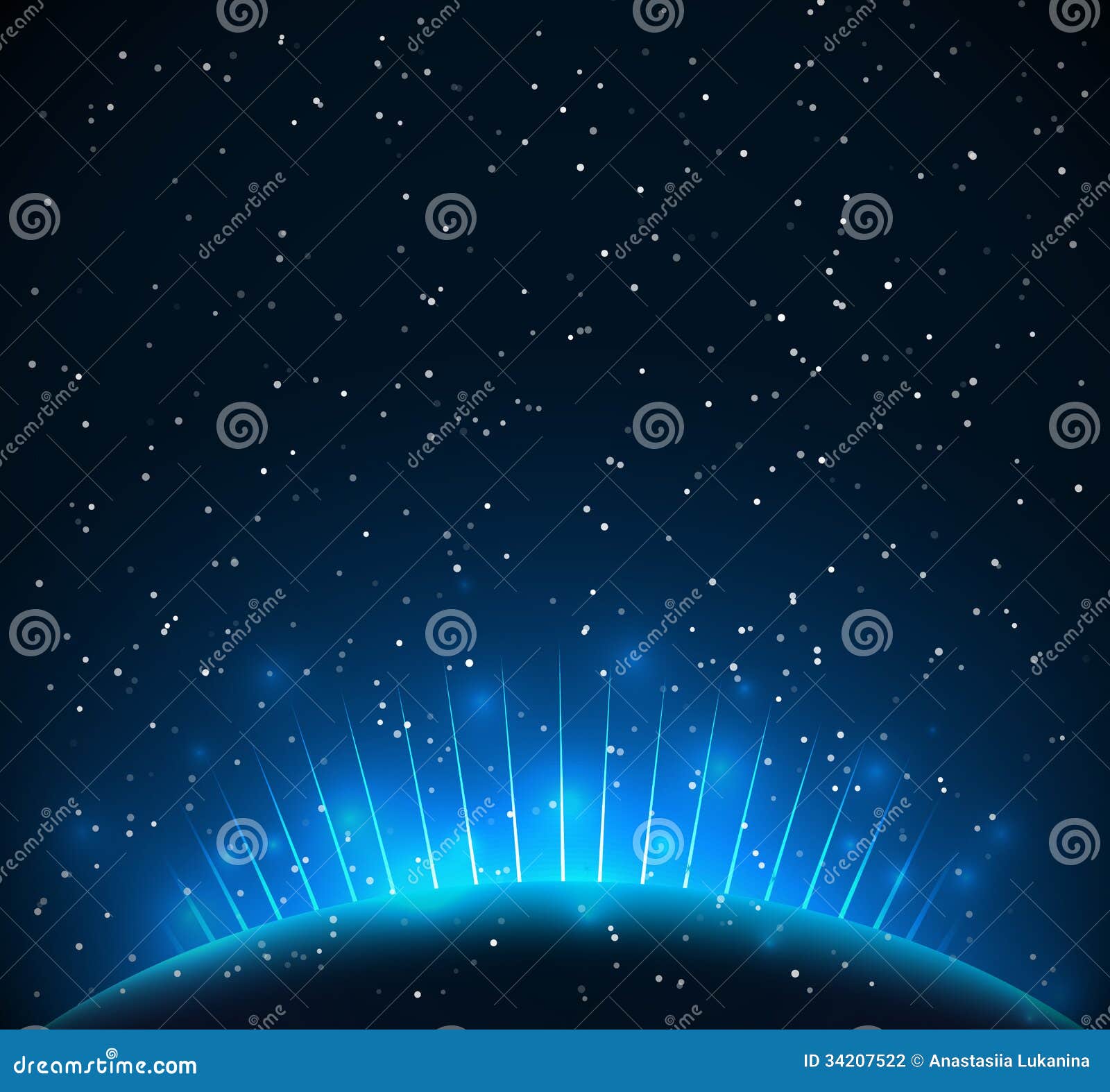 Glowing abstract back stock vector. Illustration of circle - 34207522