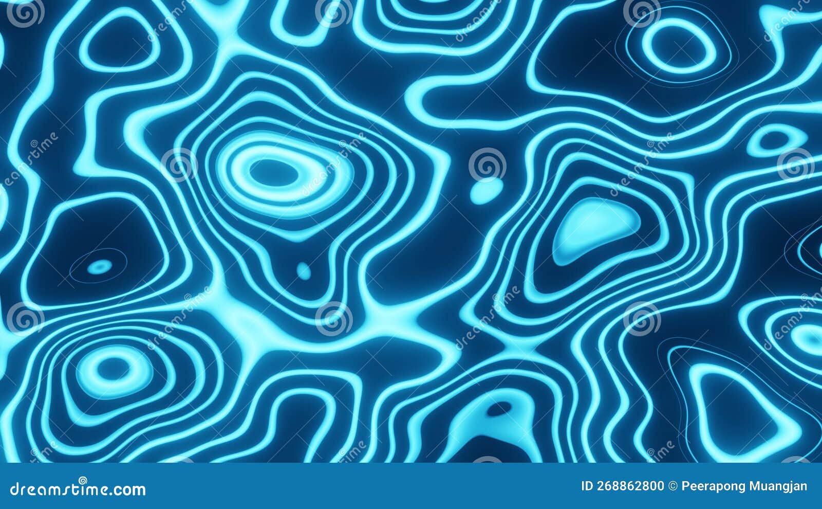 Glowing Abstract Background. Shining Wavy Objects Huddled Together ...