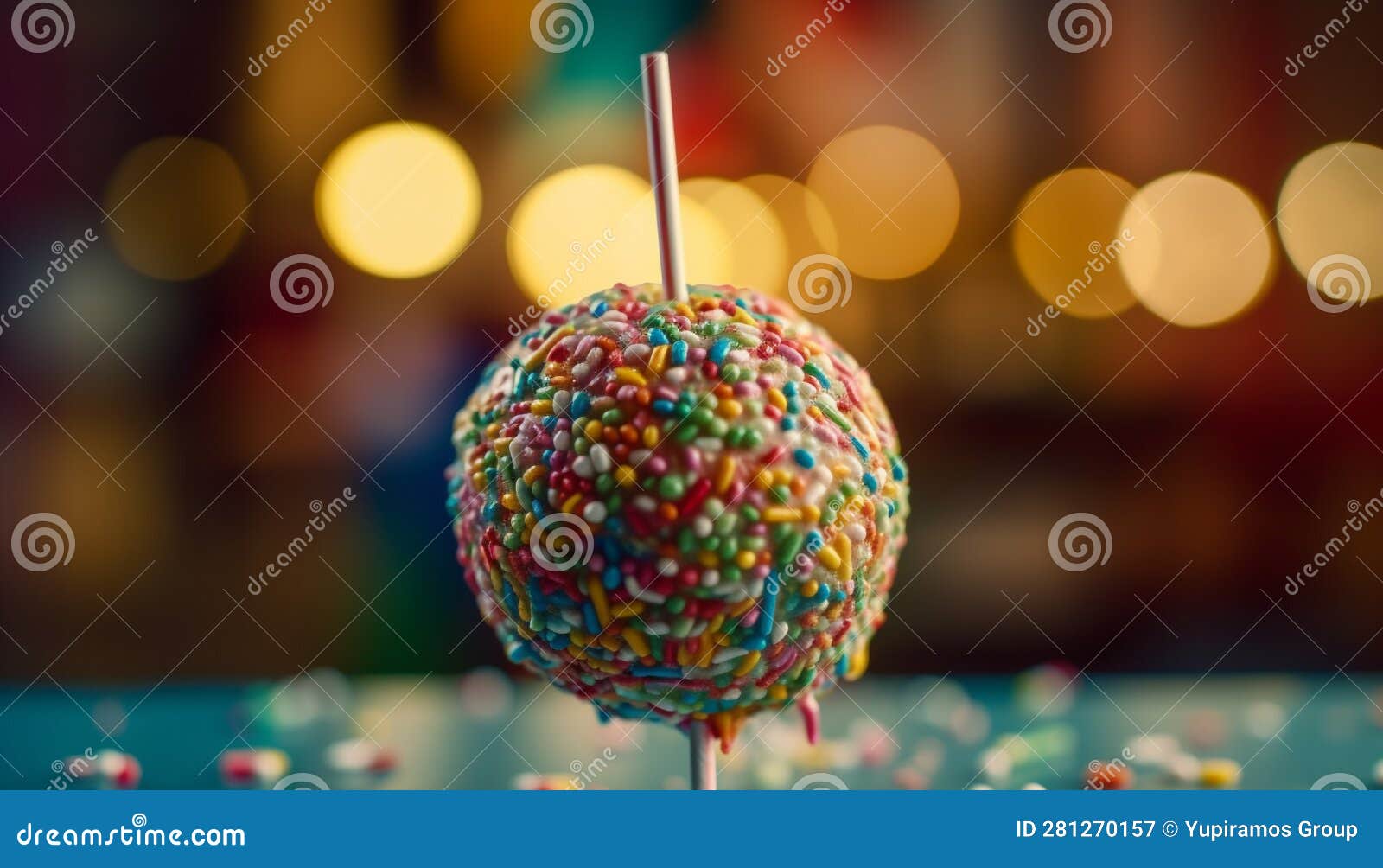 Glowing Abstract Chocolate Molecular Structure Decoration on Multi ...