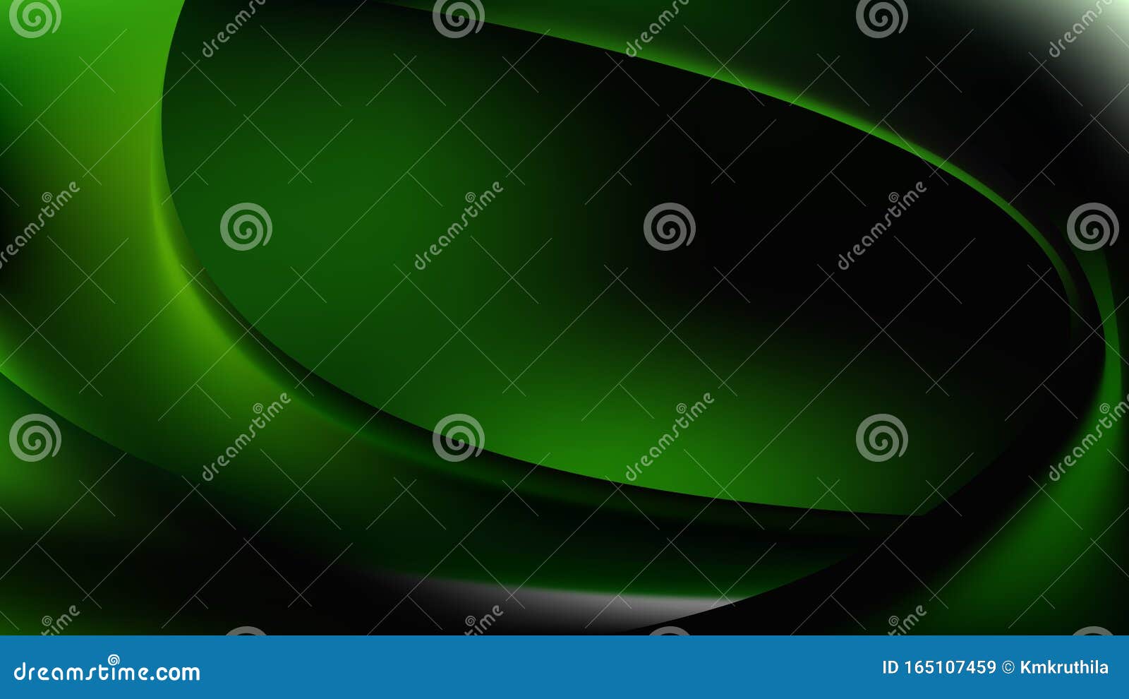 Glowing Abstract Cool Green Wave Background Stock Vector - Illustration ...