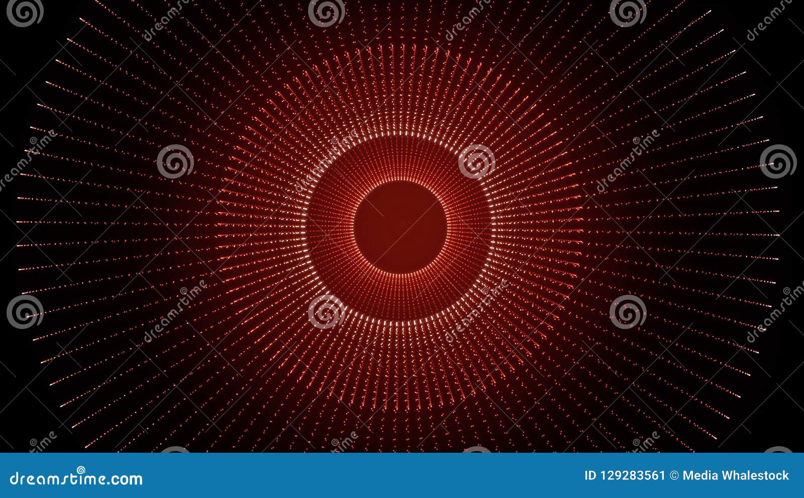 Glowing Abstract Curved Lines. Animation of Twisting Lines and Circles ...