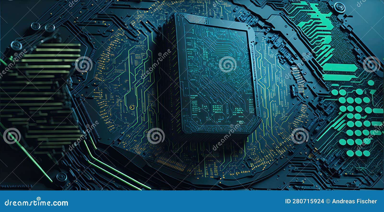 Glowing Abstract Futuristic Colorful Science and Technology Background ...