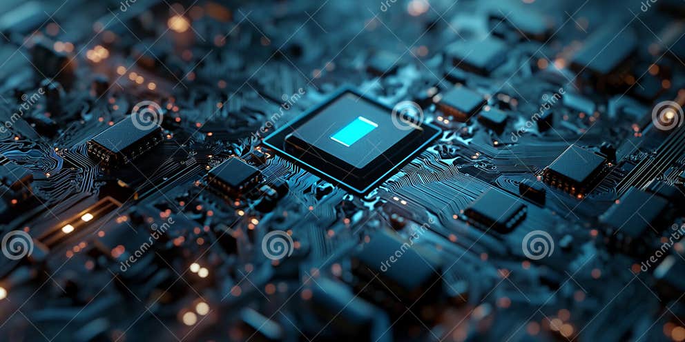 Glowing Abstract Technology Background - Abstract Techno Vortex Stock ...