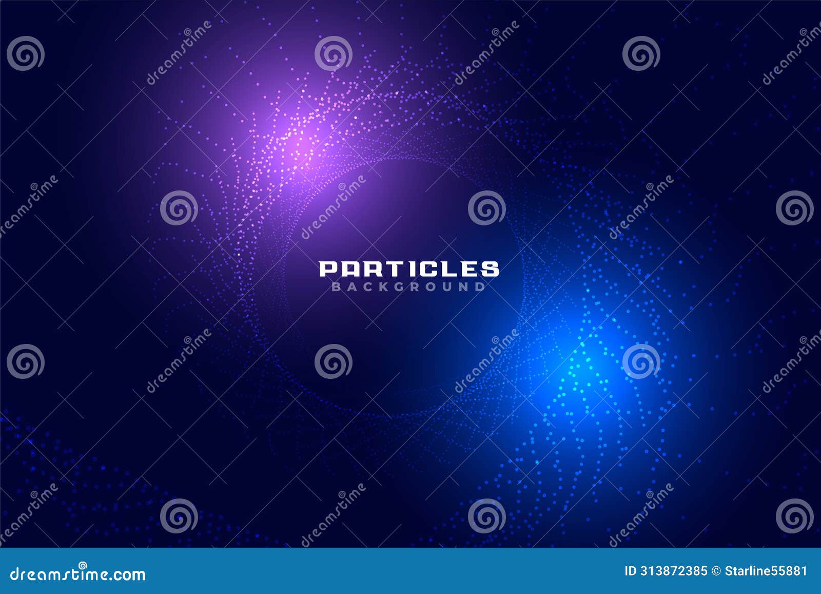 Glowing Abstract Technology Style Particles Background Design Stock ...