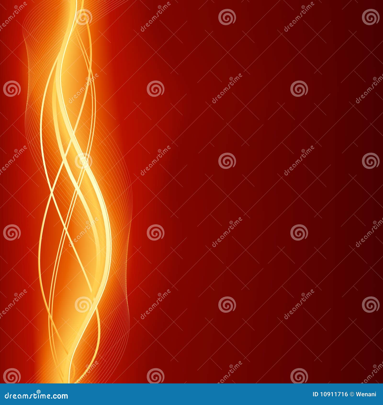Glowing Abstract Wave Background in Flaming Red Go Stock Vector ...