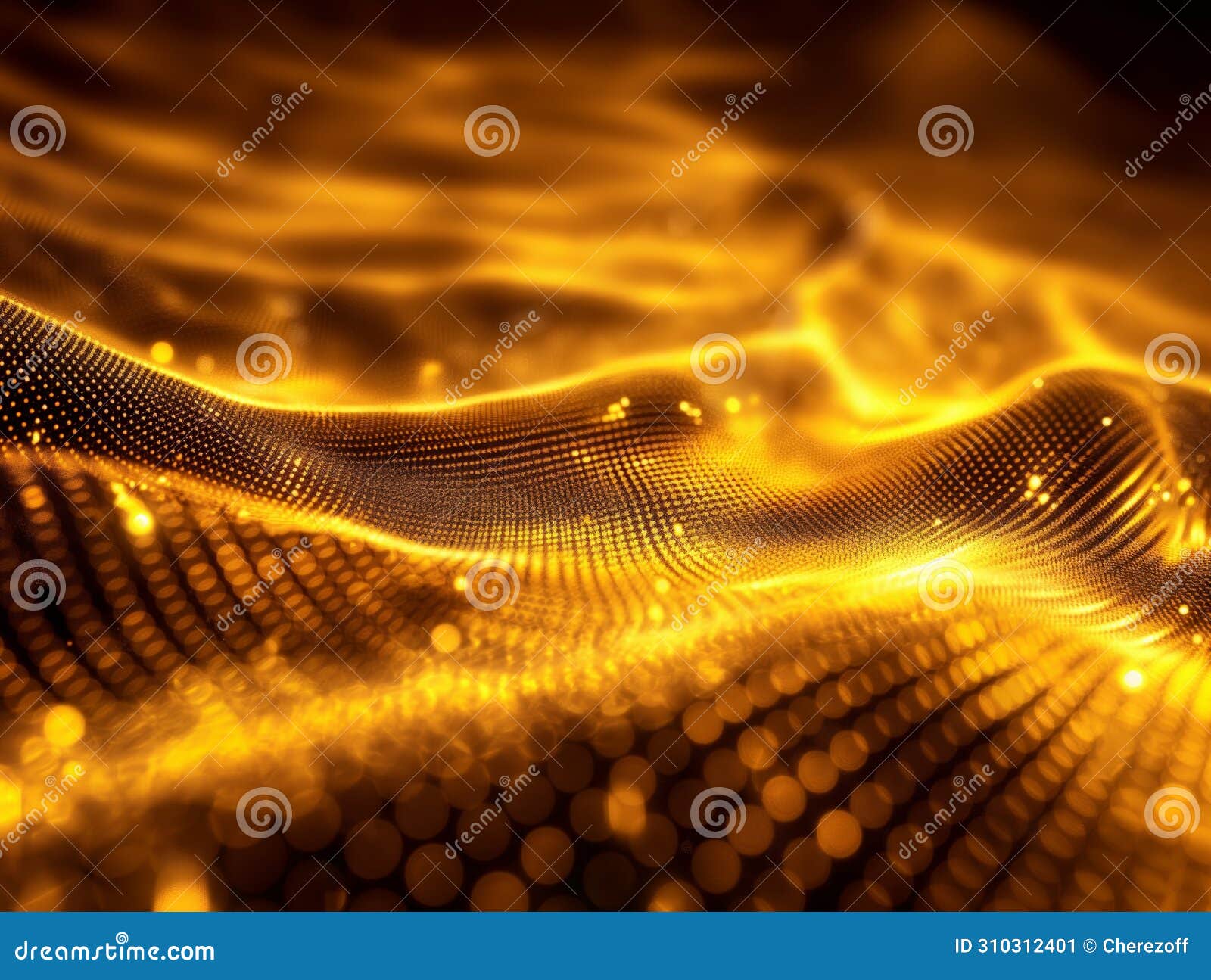 Golden Waves Abstract Background Stock Image - Image of undulating ...