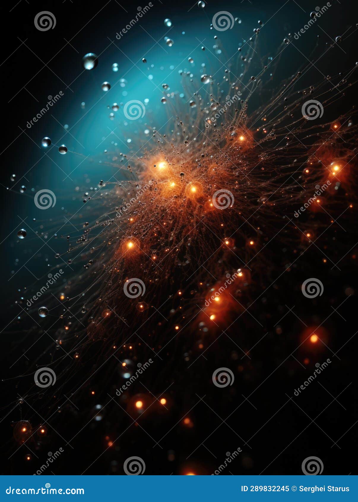 A Glowing Abtraction of Neural Network Sphere with Many Lights and ...