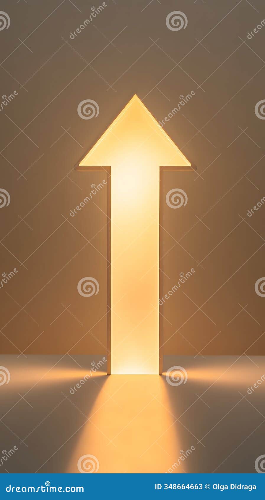 Glowing Arrow Illuminating Pathway: Modern Symbol of Progress and ...