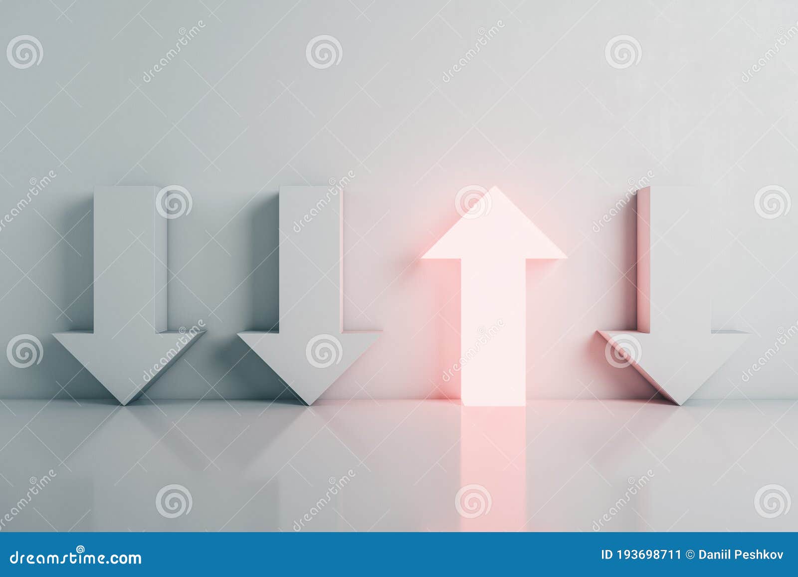 Three Down Arrows Chalk White Icon On Black Background. Vertical ...