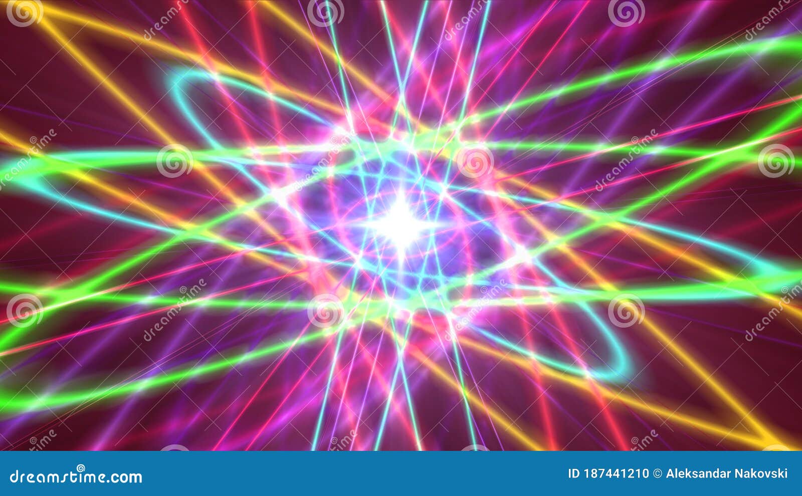 Glowing Atom Structure with Light Ring Stock Photo - Image of light ...