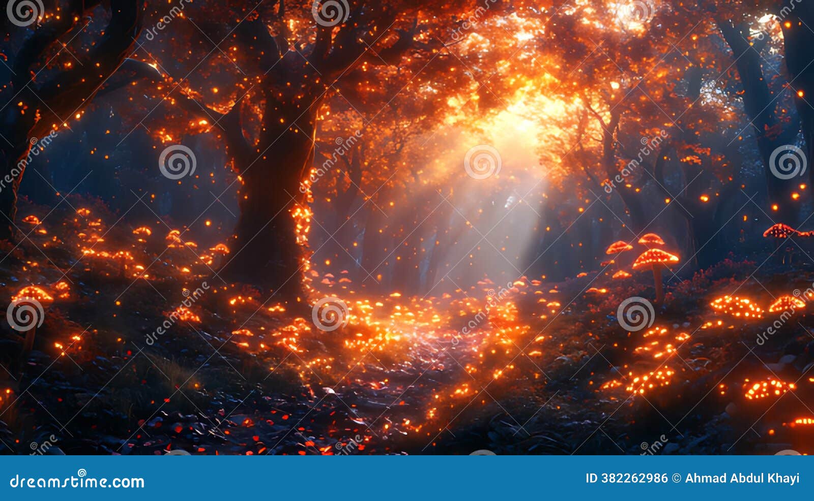 Path Fantasy Portal To Alternative Dimension In Dense Green Misty ...