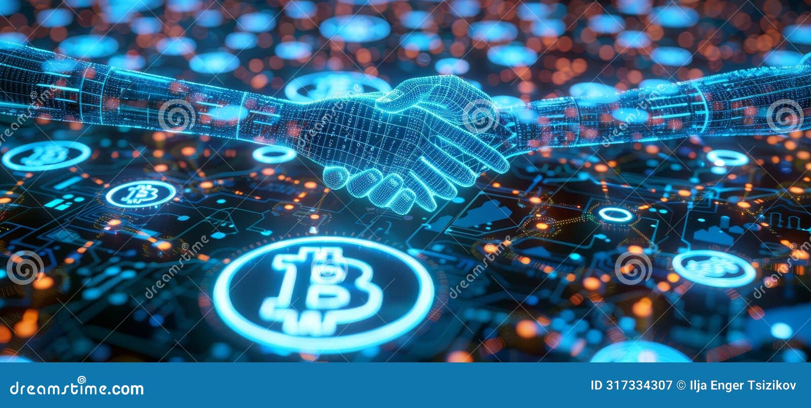 Glowing Avatars Digitally Handshake Over Network of Connected ...