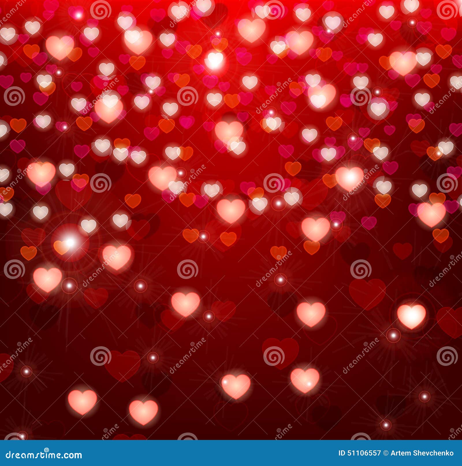 Glowing Background with Hearts Stock Vector - Illustration of glow ...