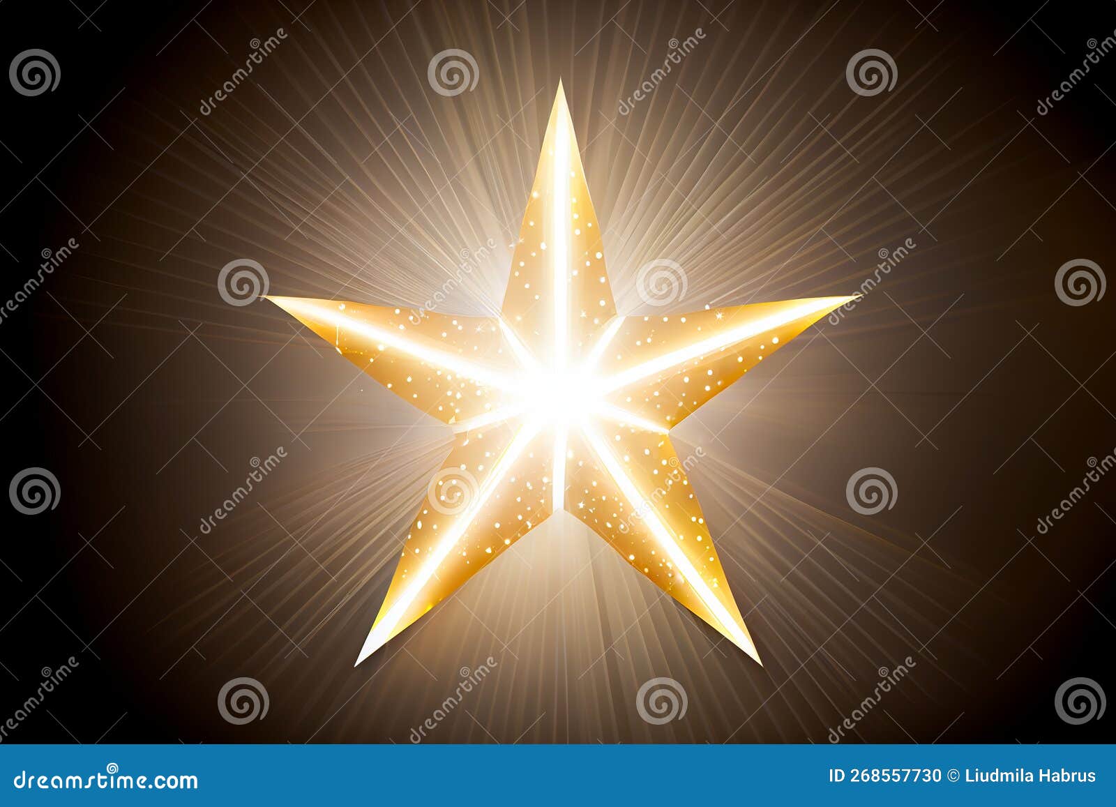Glowing Beautiful Star Close-up. Generative AI Stock Photo - Image of ...