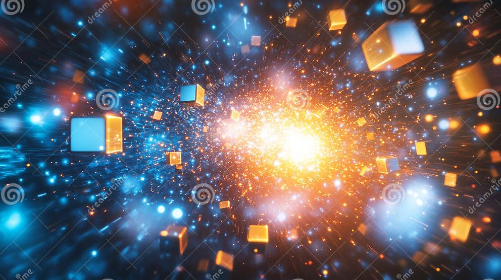 Glowing Binary Code Particles in Quantum Computing Mark a Breakthrough ...