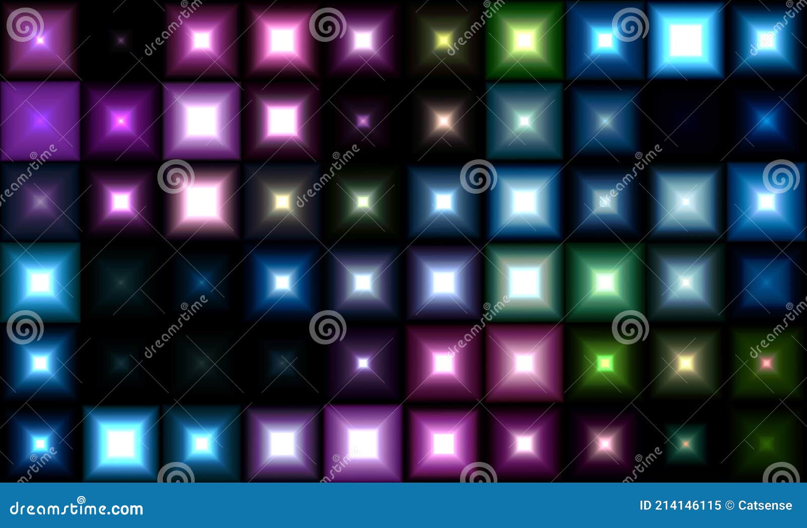 Abstract Glowing Block Led Lights Background Stock Illustration ...