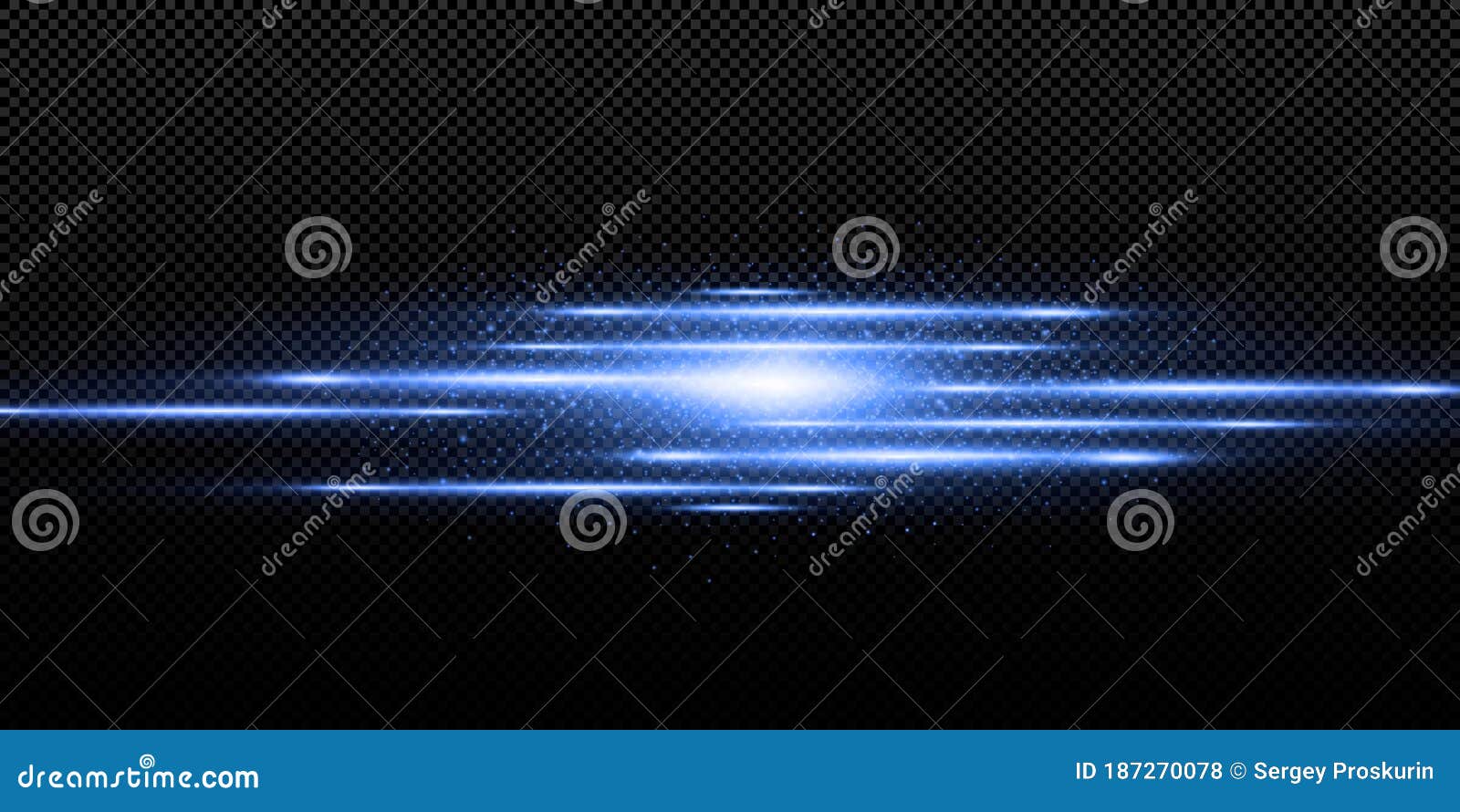Glowing Blue Abstract Line. Suitable for Transparent Lens Flare Effect ...