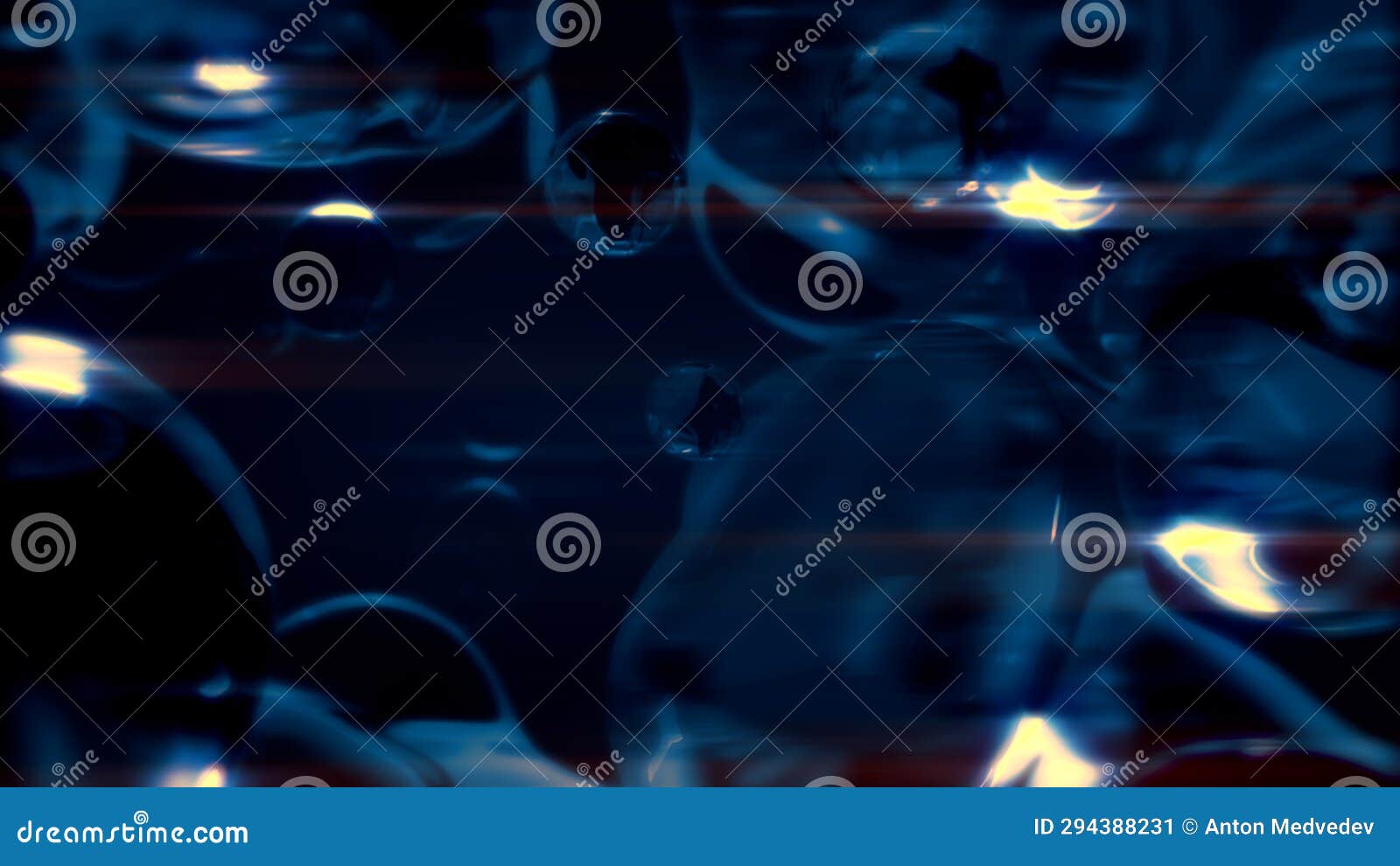 Shining Blue Slight Mild Forms Particles - Dark Bokeh Background ...