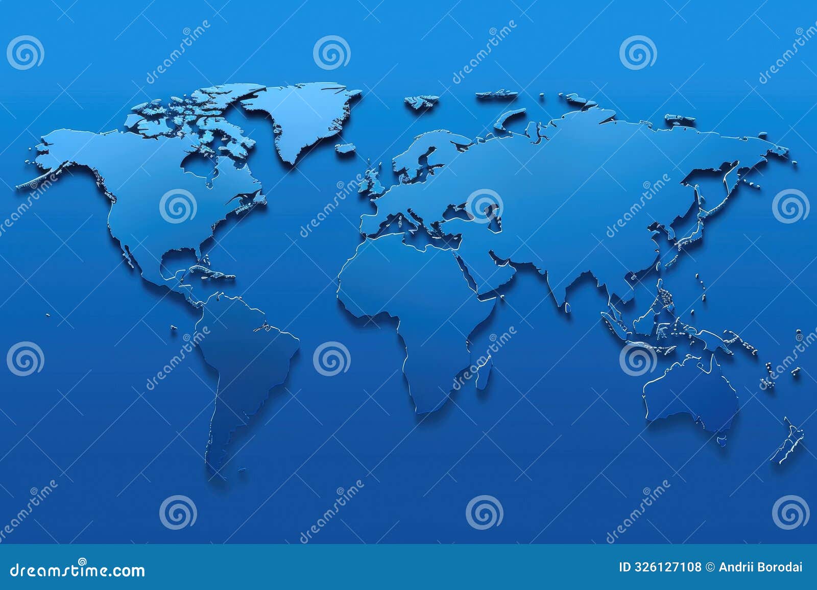 Glowing Blue Earth Map for Digital Design. Stock Illustration ...