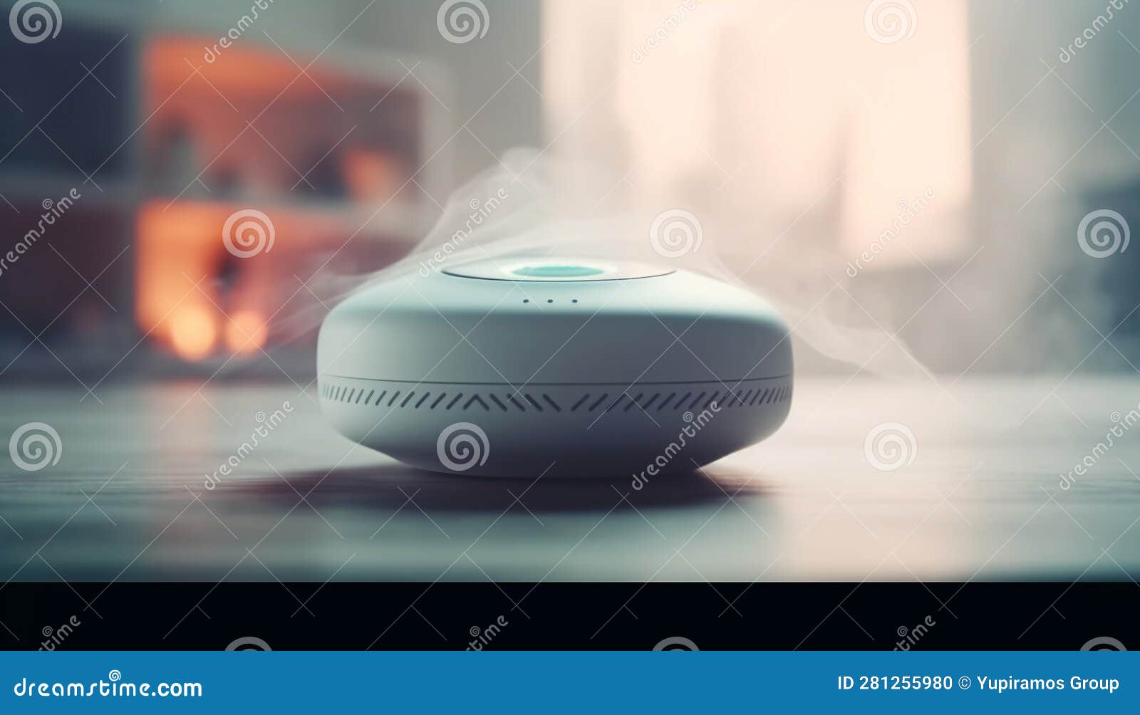 Glowing Blue Flame Burning on Modern Equipment in Dark Studio Generated ...