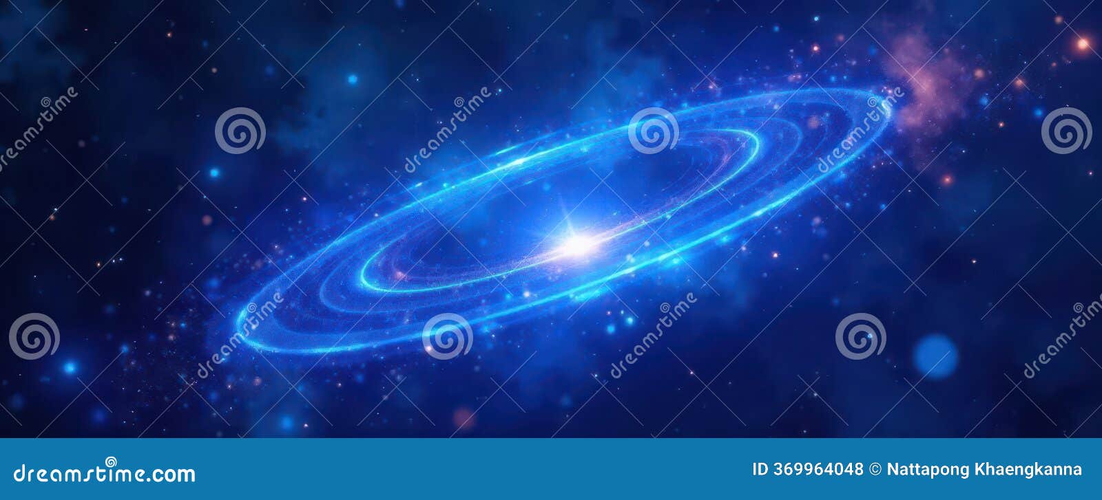 Gravitational Lensing Effect Creating A Surreal Distortion Around A ...