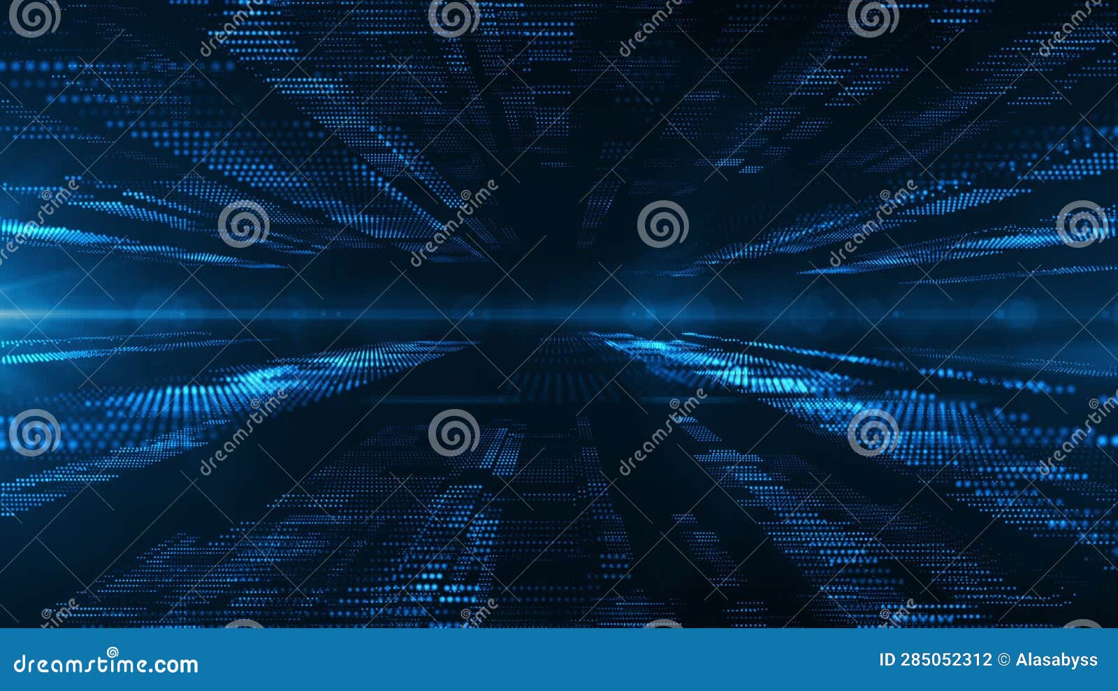 Blue Technology Digital Data Lights Grid Network Background Stock ...