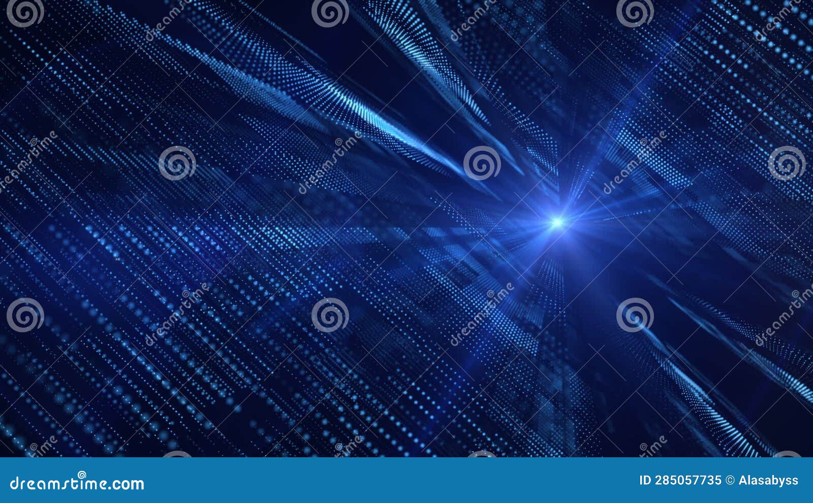 Blue Technology Digital Data Lights Grid Network Background Stock Video ...