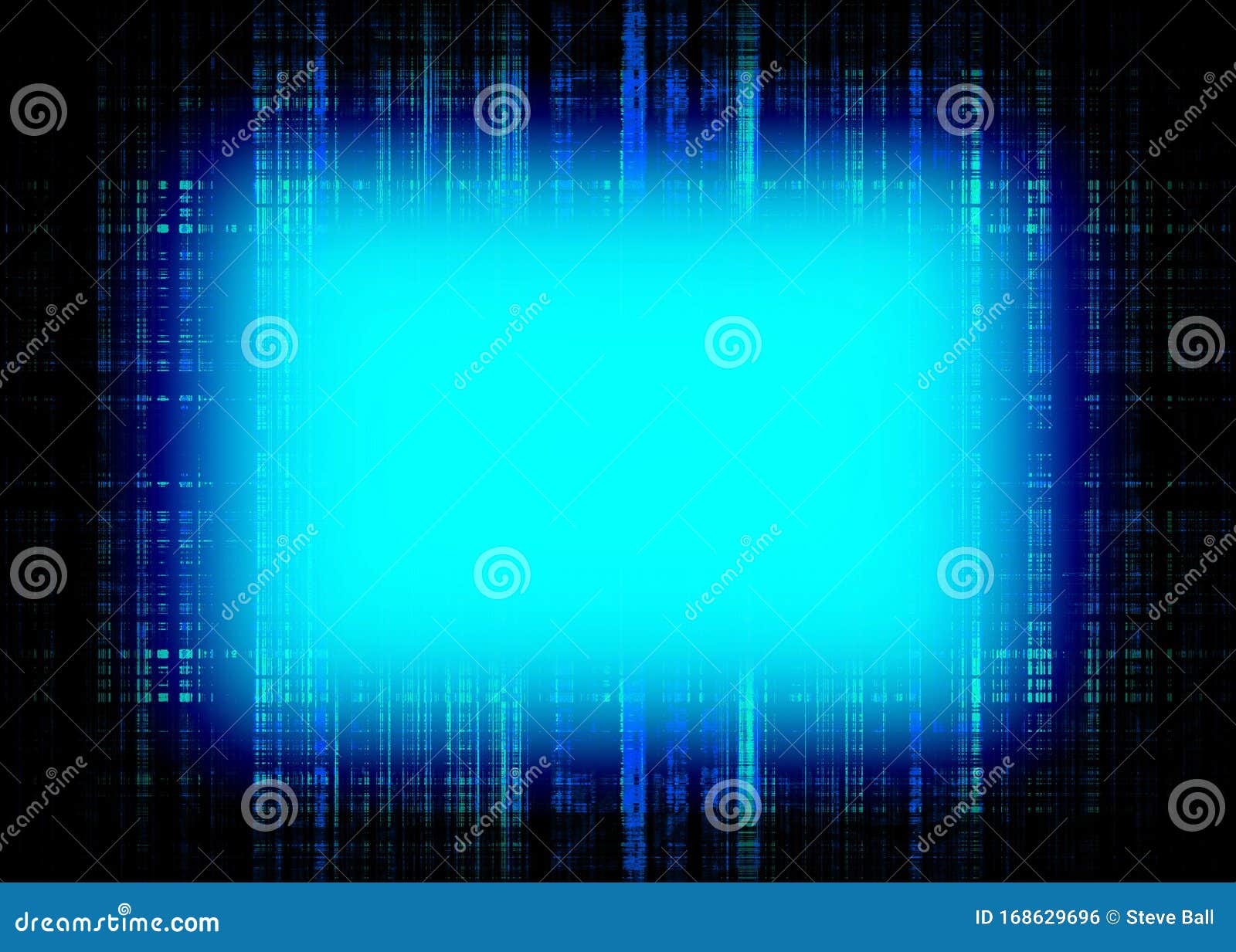 Glowing blue light frame stock illustration. Illustration of streak ...
