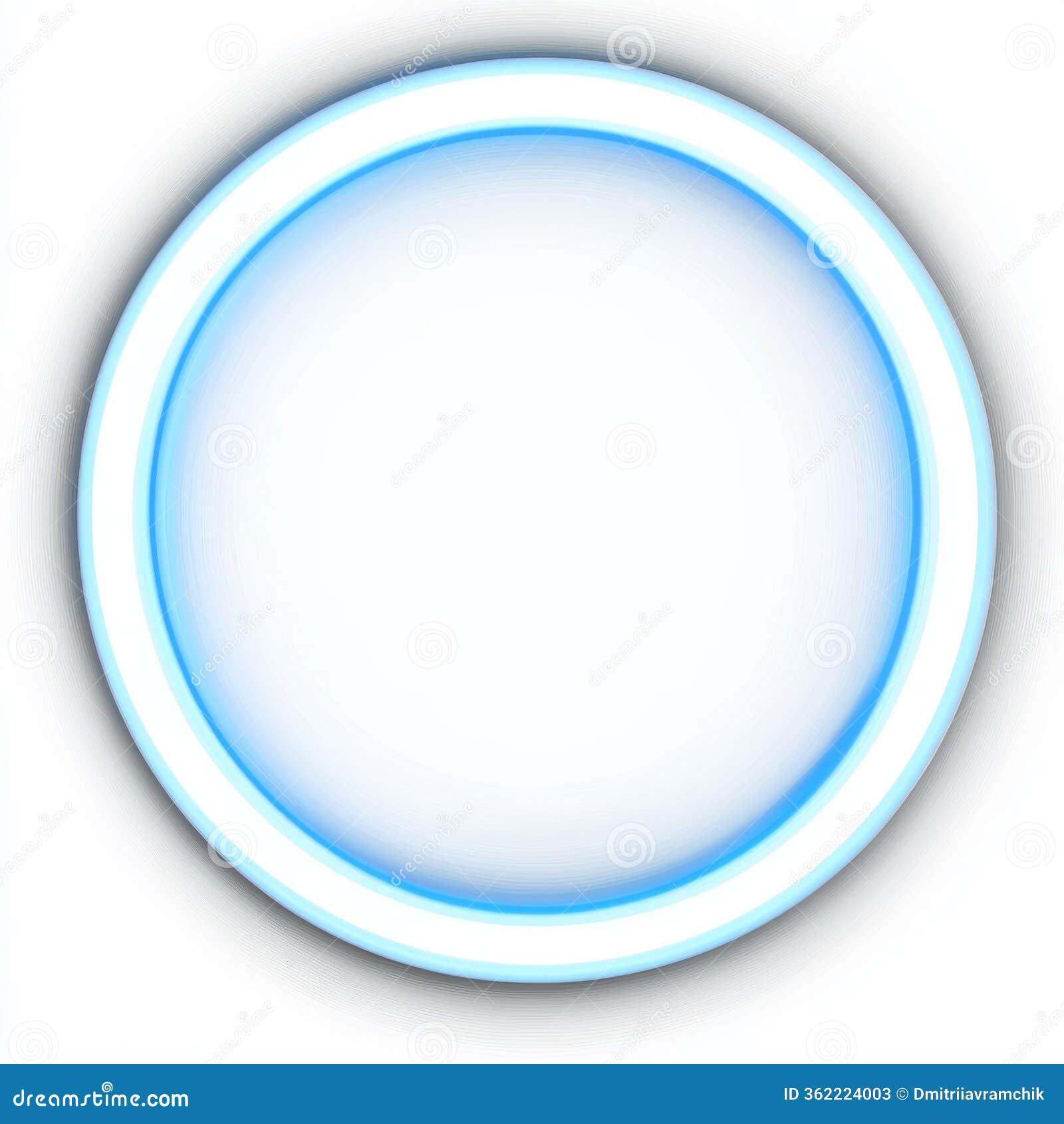 Glowing Blue Neon Circle Frame Background Stock Image - Image of basic ...