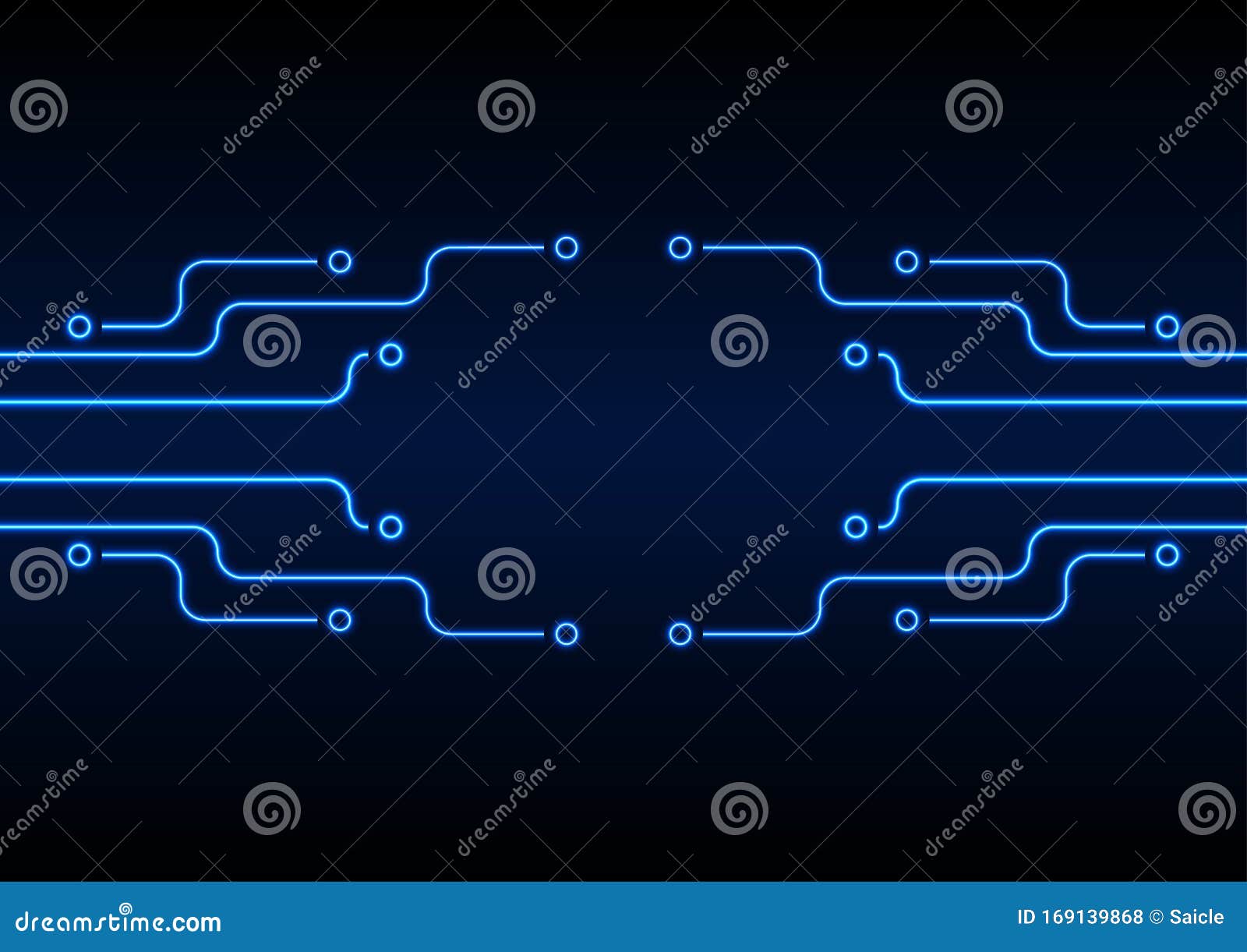Glowing Blue Neon Circuit Board Chip Background Stock Vector ... Glowing Blue Neon Circuit Board Chip Background Stock Vector ...