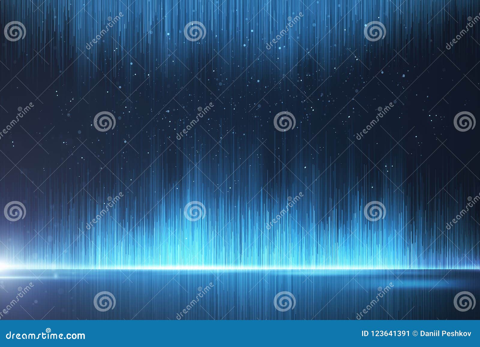 Glowing blue rays backdrop stock illustration. Illustration of matrix ...
