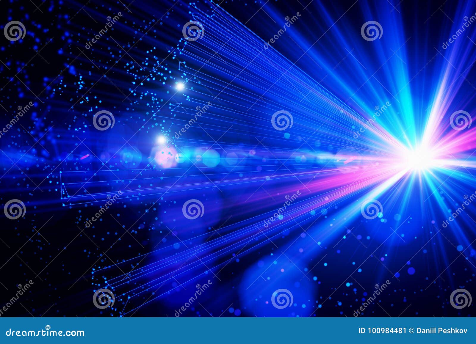 Glowing blue background stock illustration. Illustration of glow ...
