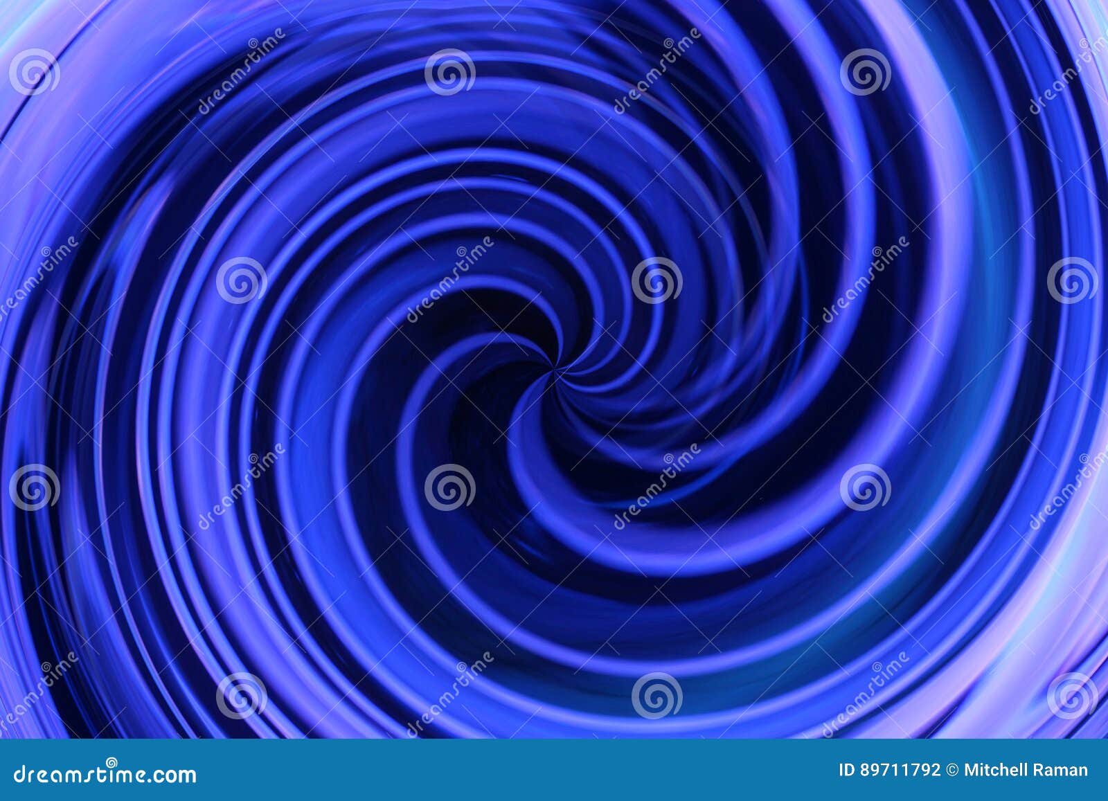Glowing Blue Spiral Wallpaper Stock Illustration - Illustration of ...