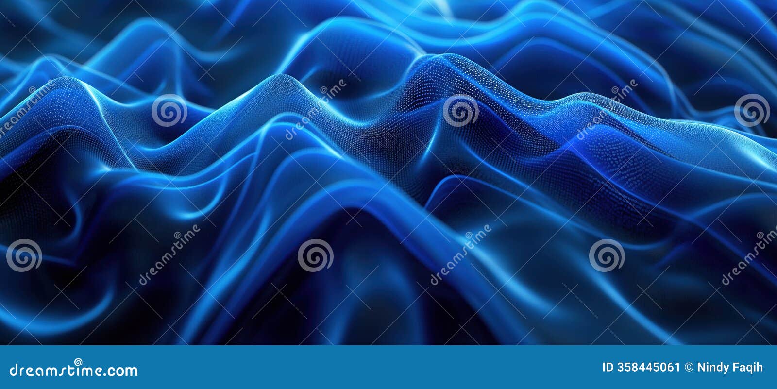 Glowing Blue Wave Texture Background Stock Illustration - Illustration ...